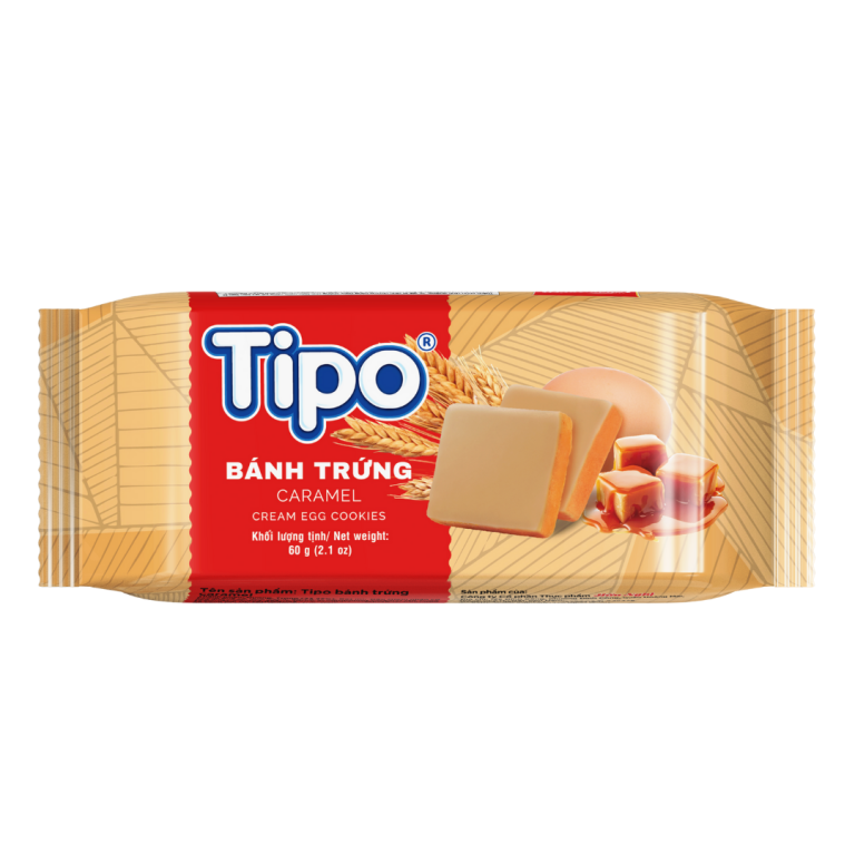 Tipo Bánh Trứng Caramel 60g - Hữu Nghị Food